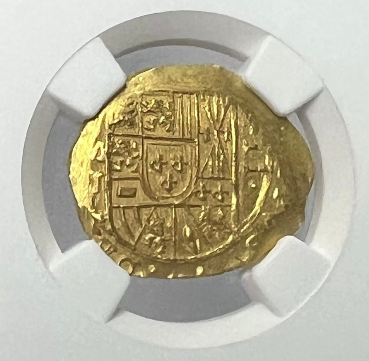 1714-1715 Mexico Gold Cob 2 Escudos NGC MS64 1715 Fleet Shipwreck ...