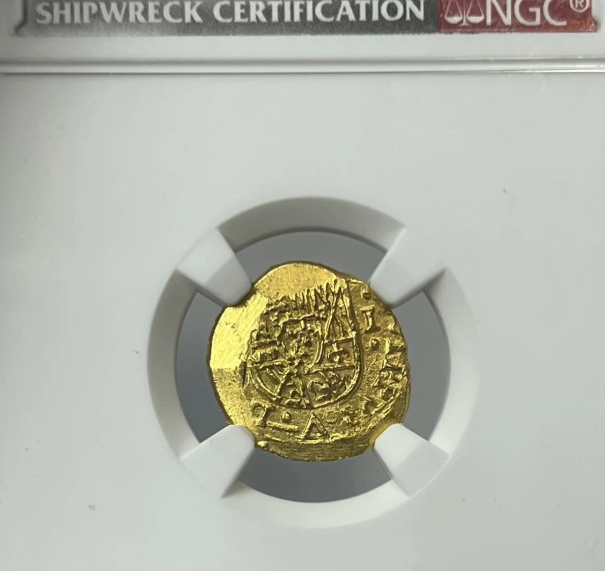 1705-10 Mexico Philip V Gold Cob Escudo NGC MS66 1715 Fleet Shipwreck ...