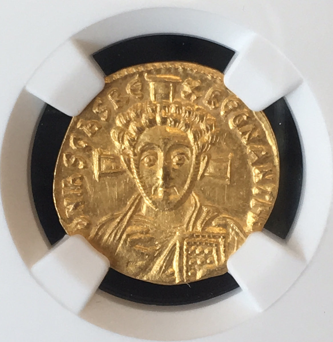 Justinian II Second Reign Gold Solidus NGC MS – capstonecoins