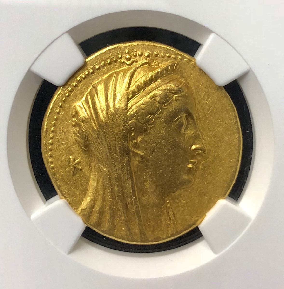 Arsinoe II Gold Octodrachm NGC CHXF 5x3 – capstonecoins