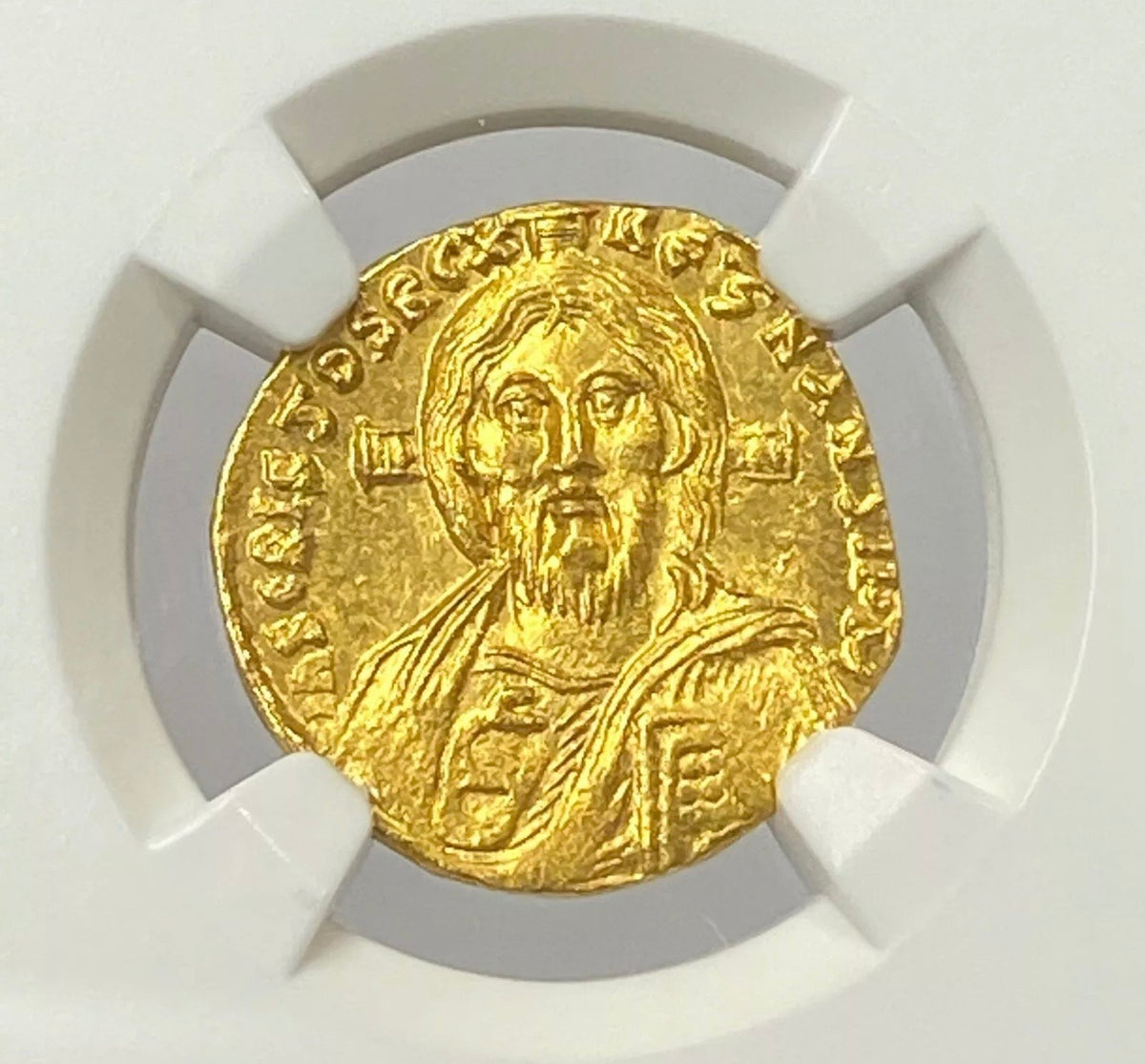 Rare Byzantine Empire Justinian II AD 685-695 Gold Solidus NGC MS ...